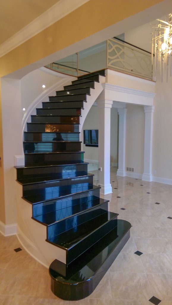 Granite Staircase - Cincinnati StoneWorks