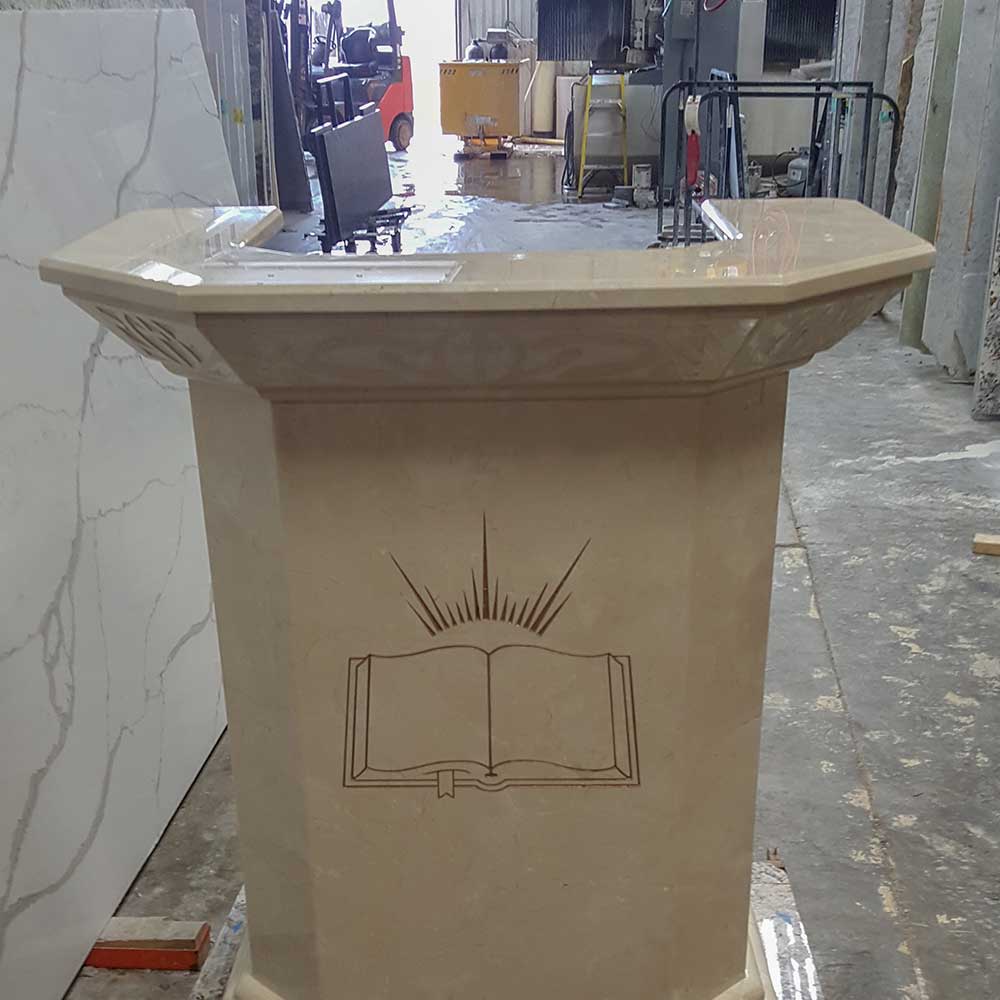 Marble Lectern - Cincinnati StoneWorks